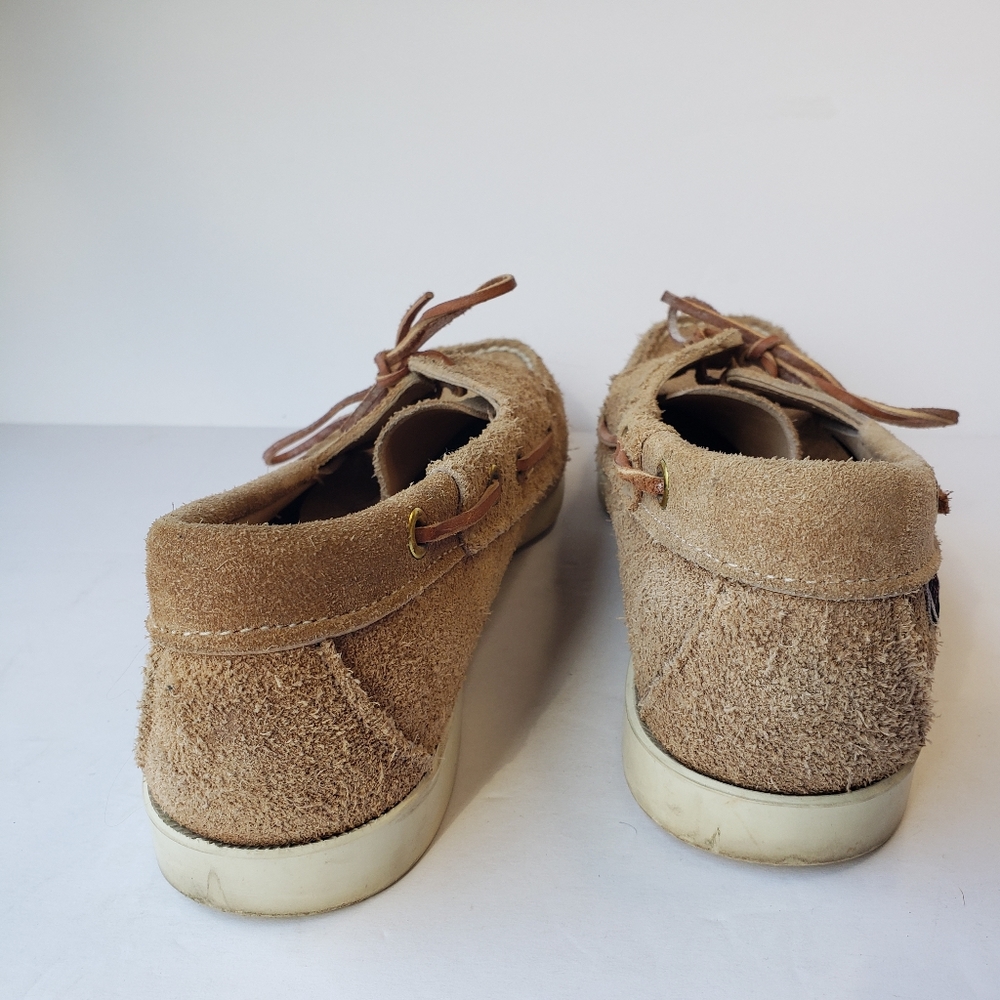 Sebago Docksides Tan Suede Boat Shoes Women's Size 8.… - Gem